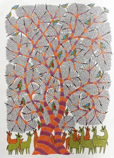 Animal Resting Under a Tree – Baro Art