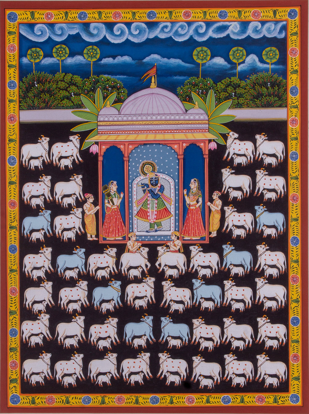 Shrinathji With Cows (18X24) – Baro Art