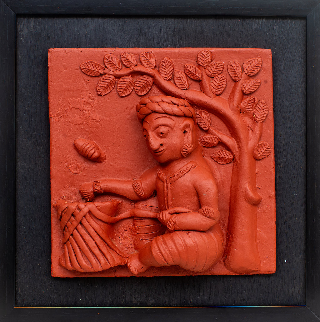 Village scene 3 - Framed – Baro Art